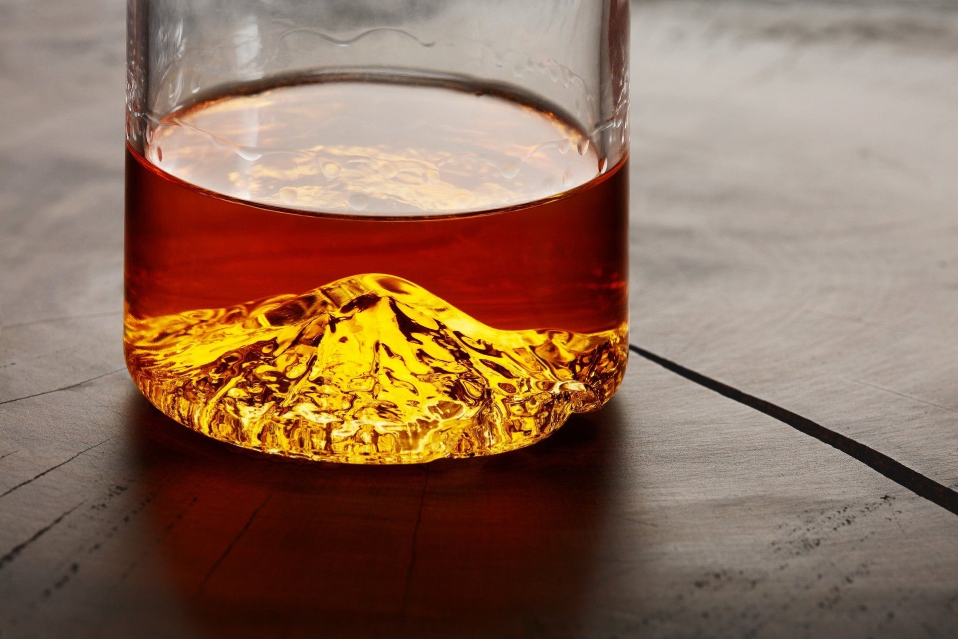 The Mt. Baker Set | Handblown Mountain Whisky, Beer & Coaster Gift