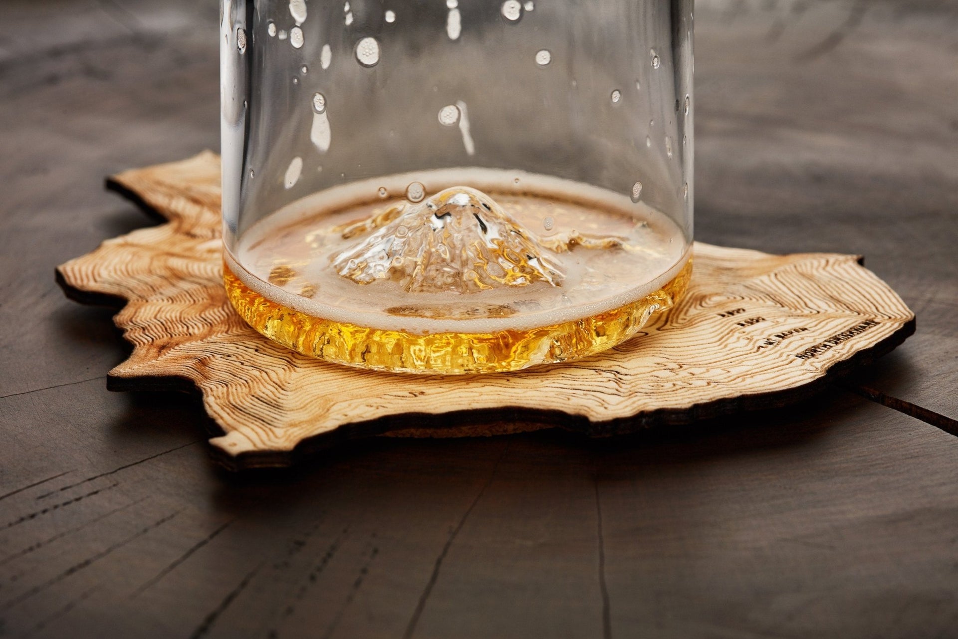 The Mt. Baker Set | Handblown Mountain Whisky, Beer & Coaster Gift