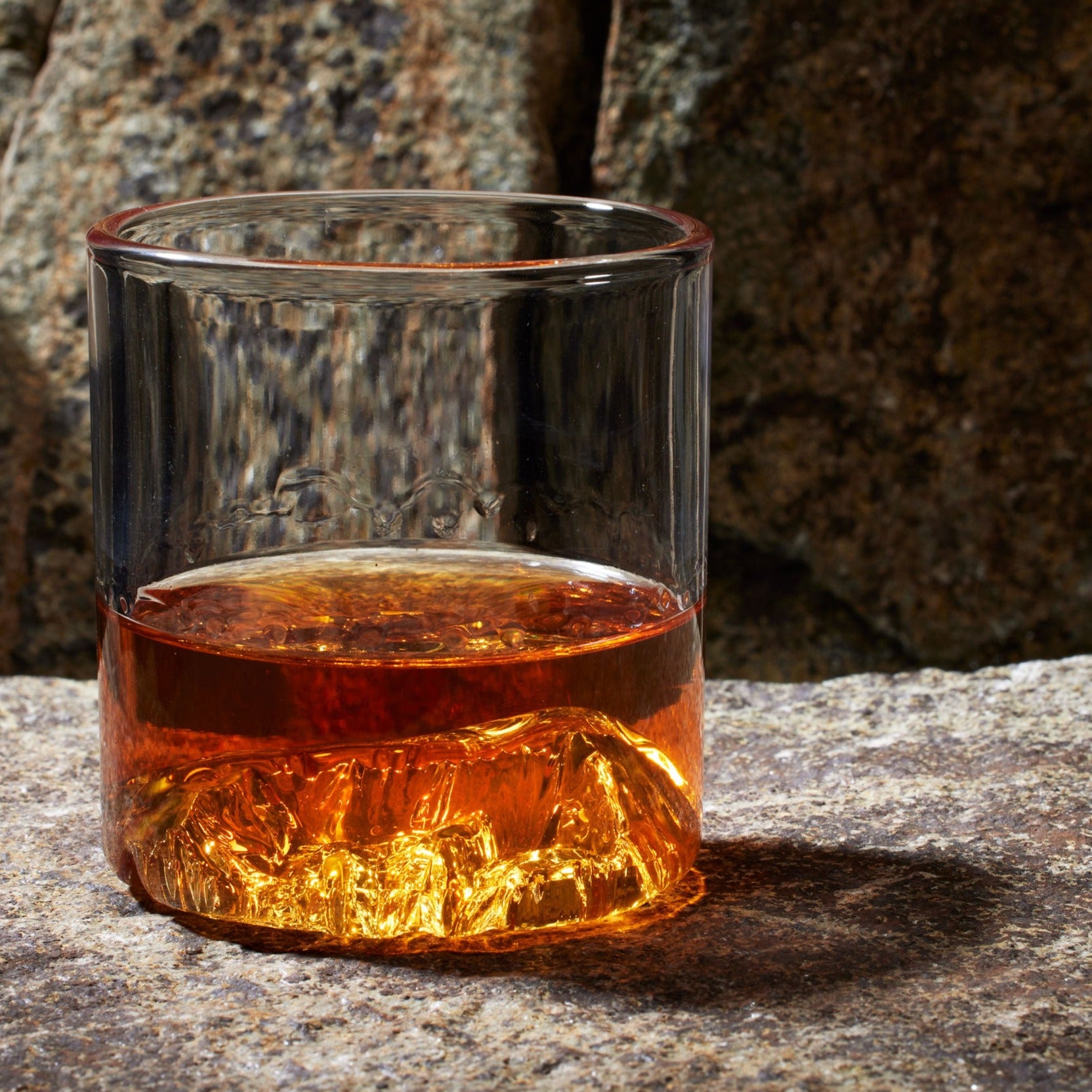 The Mt. Whitney Tumbler | Handblown Mountain Whiskey Glass USA Made